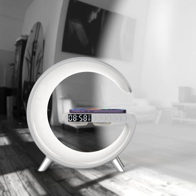 China ROHS Certified 4 In 1 Bluetooth Speaker Qi Charger 15W  With Table Light for sale