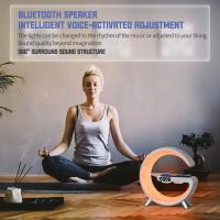 China Compatible Wireless Bluetooth Speaker Qi Charger CE Certified  With Night Lamp for sale