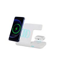 China Smart Fast Charge Docking Station , 3in1 Fast Wireless Charger For Airpods 15w for sale