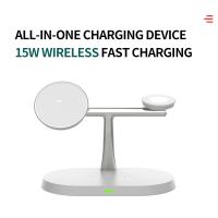 China Multifunctional Quick Charge Wireless Charger , Magsafing 15 Watt Wireless Charger for sale