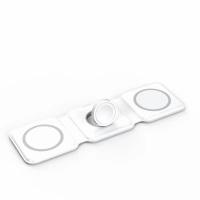 China Magnetic Samsung Qi Charging Stand ,  3 In 1 Folding Wireless Charger  15w for sale