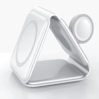 China Magnetic Samsung Qi Charging Stand ,  3 In 1 Folding Wireless Charger  15w for sale