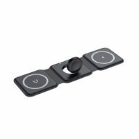 China Magnetic Samsung Qi Charging Stand ,  3 In 1 Folding Wireless Charger  15w for sale