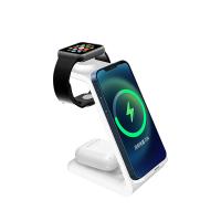 China Collapsible Fast ABS Qi All In One Wireless Charger 15 Watt  For Airpods for sale
