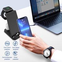 China Portable 3 In 1 Multifunctional Wireless Charger Qi 15w Fast Charging for sale