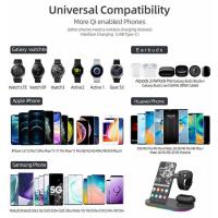 China Black Qi Wireless Charger Station for sale