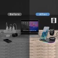 China Battery Power Qi Wireless Charger Station  Stand 9V for sale