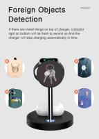 China FCC Certified Magnetic Portable Charger , 4 In 1 Wireless Charging Station 15w for sale