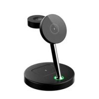 China FCC Certified Magnetic Portable Charger , 4 In 1 Wireless Charging Station 15w for sale