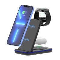 China Customized Logo 15w Wireless Charging Stand , Magnetic Qi Charging Dock for sale