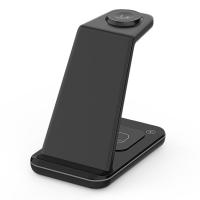 China Customized Logo 15w Wireless Charging Stand , Magnetic Qi Charging Dock for sale