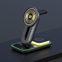 China 4 In 1 Magnetic Qi Wireless Charger Dock  Short Circuit  Universal for sale