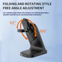 China Black 3 In 1 Qi Wireless Charging Stand 9V Mobile Multifunctional for sale