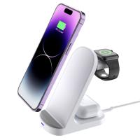 China Black 3 In 1 Qi Wireless Charging Stand 9V Mobile Multifunctional for sale