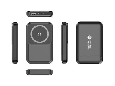 China Magnetic Black Backup Phone Chargers 1000mAh ROHS Certified for sale