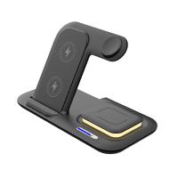 China ABS Magnetic Qi Fast Charge Wireless Charging Stand Dock  9V For Apple for sale