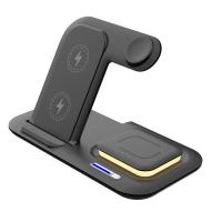 China Convenient  Qi Wireless Charger Dock 15W 5 In 1 Charging Station Multi Functional for sale