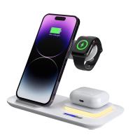China Compatible LED Foldable Wireless Charging Stand , Magnetic Charging Stand 15W for sale