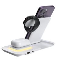China Compatible LED Foldable Wireless Charging Stand , Magnetic Charging Stand 15W for sale