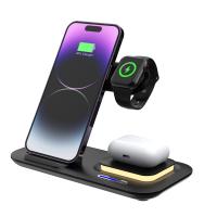 China Compatible LED Foldable Wireless Charging Stand , Magnetic Charging Stand 15W for sale