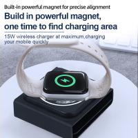 China ROHS Certified 3 In 1 Magnetic Qi Wireless Charging Pad 9V Fast for sale