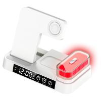 China Multifunctional Qi Wireless Charger Dock Stand CE certified With Clock for sale