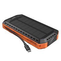 China 20000mAh 5V1A 5V2A Camping Solar Power Bank / Solar Panels Phone Charger for sale