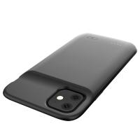 China Black 5000mAh  Iphone 11 Portable Charger Case / PC 140g Power Bank Charger Case for sale
