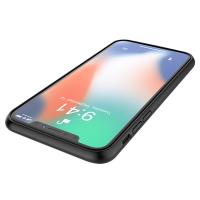 China CE 4000mAh Iphone X Power Bank Case / 4 LED lights Rechargeable Iphone Case for sale