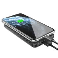 China ABS Wireless Charger Power Bank 10000mah 3.8V 2 In 1 Qi Portable Wireless Charger for sale