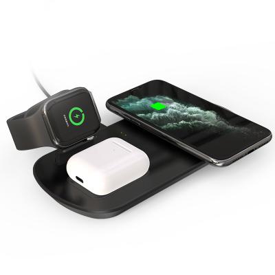 China iPhone Apple Watch Airpods Compatible Qi Wireless Charging Station for sale