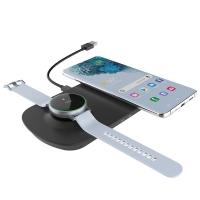 China Samsung Watch Phone Qi 2 In 1 Wireless Charging Station 2.5 / 5 / 7.5 / 10 / 15W for sale