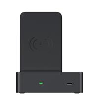 China CE Qi 10W 5W 1 Type C Ports Multiple Device Wireless Charging Station With Usb Port for sale