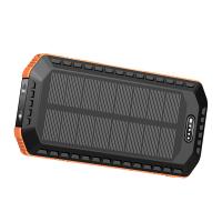 China Splash Proof Dual Flashlight Solar Power Bank Phone Charger Anti Drop for sale