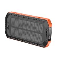 China Dustproof Outdoor Solar Power Bank Phone Charger With SOS Flashlight for sale