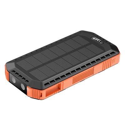 China Splash Proof Dual Flashlight Solar Power Bank Phone Charger Anti Drop for sale