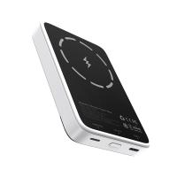 China Qi Certified 15Watt Iphone 12 Magsafe Compatible Wireless 5000mah Power Bank for sale