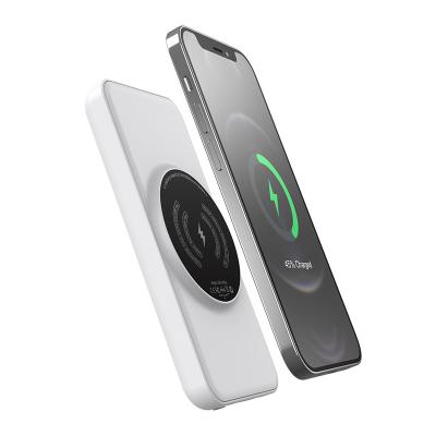 China 10000mAh Portable Qi Magnetic Wireless Power Bank for sale