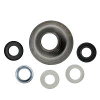 China 127mm Iron Bearing Housing For Conveyor Roller Handling Equipment Parts End Cap Metal for sale