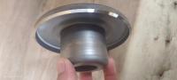 China Turnup Idler Roller Bearing Housing  Turn Back Metal Cap Roller 159mm for sale