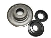 China Turnup Tkii Steel Conveyor Rollers Bearing Housing With Two Labyrinth Seals for sale