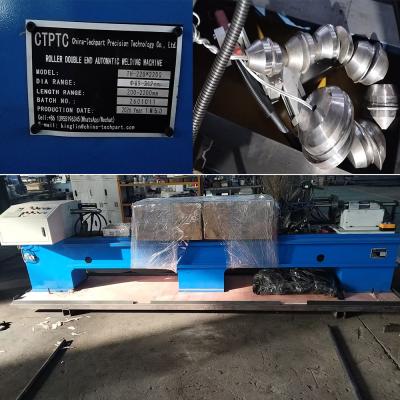 China High Speed PLC Controlled Double-Ends Automatic Welding Machine for Conveyor Roller Making for sale