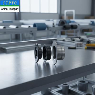 China Mining Industry Applied TKII Model Carbon Steel Ball Bearing Housing with good Gloss for sale