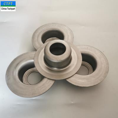 China SPHC TK6307-159-4 Heavy Duty Belt Conveyor Roller Idler Pressed Bearing Housing Labyrinth Seals for sale