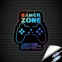 China GAMER ZONE Smart RGB Dynamic LED Neon Sign: 5V USB Music-Sync Gaming Light with 3-in-1 Mounting Hardware for sale