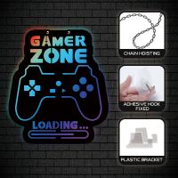 China GAMER ZONE Smart RGB Dynamic LED Neon Sign: 5V USB Music-Sync Gaming Light with 3-in-1 Mounting Hardware for sale