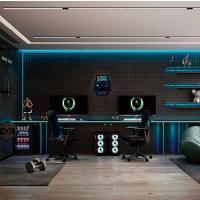 China GAMER ZONE Smart RGB Dynamic LED Neon Sign: 5V USB Music-Sync Gaming Light with 3-in-1 Mounting Hardware for sale