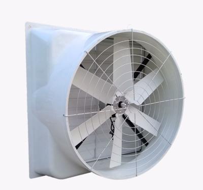 China 380W Fiberglass Negative Air Exhaust Fan with 1270mm Diameter and IP55 Protection for Industrial Ventilation for sale