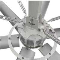 China 12ft to 24ft HVLS Industrial Ceiling Fan with 360° Rotation - 0.66KW to 1.3KW Power, 4522-15197 m³/min Airflow for sale