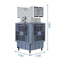 China 18000m³/H Portable Evaporative Air Cooler with 6500W Cooling Capacity and 1.1KW Power Consumption for sale